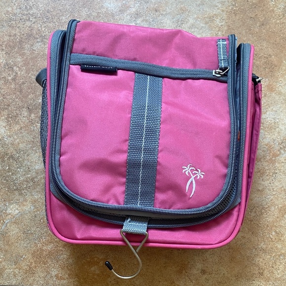 Ricardo Beverly Hills | Bath | Palm Tree Pink Hanging Toiletry Bag ...
